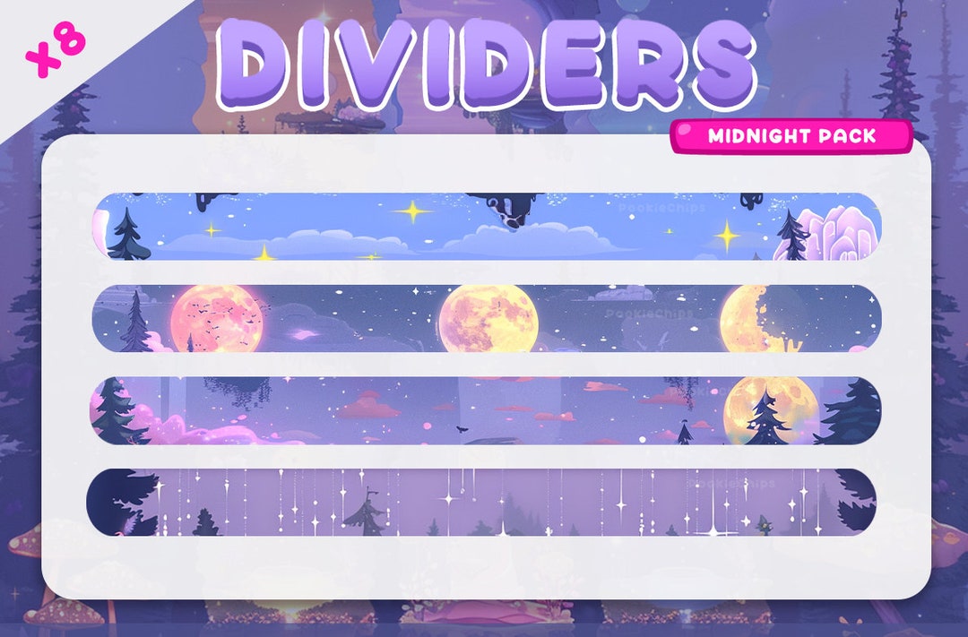 Discord Dividers | Magic Night | Twitch Panels | Banners | Borders ...