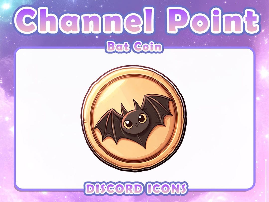 Bat Coin Channel Point | Twitch Channel Point Icon | Twitch Emotes ...
