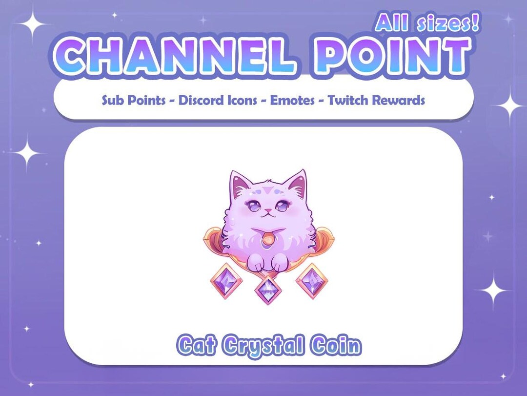 Magic Cat Channel Points Icon/emote for Twitch Instant Download - Coin ...