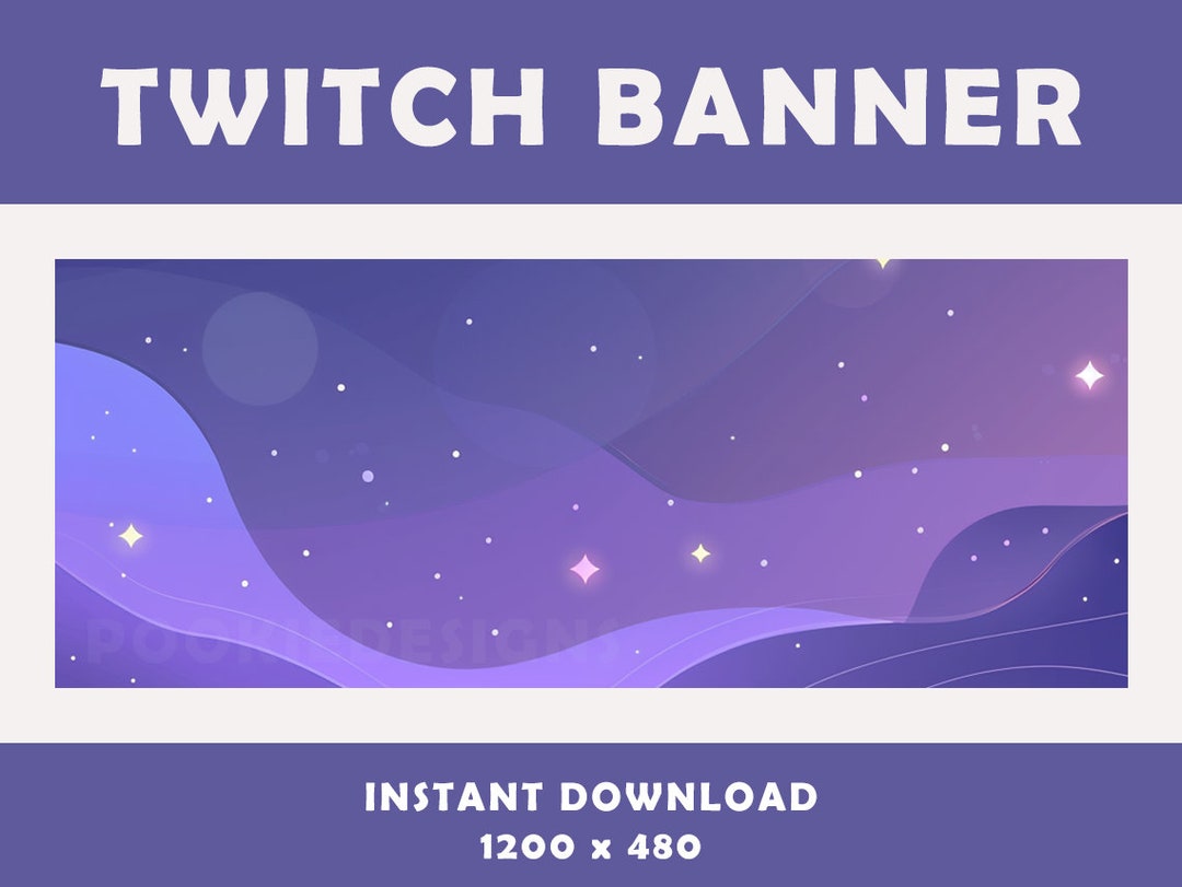 Custom Twitch Banner | Unique Stream Overlay | Aesthetic Graphics for a ...