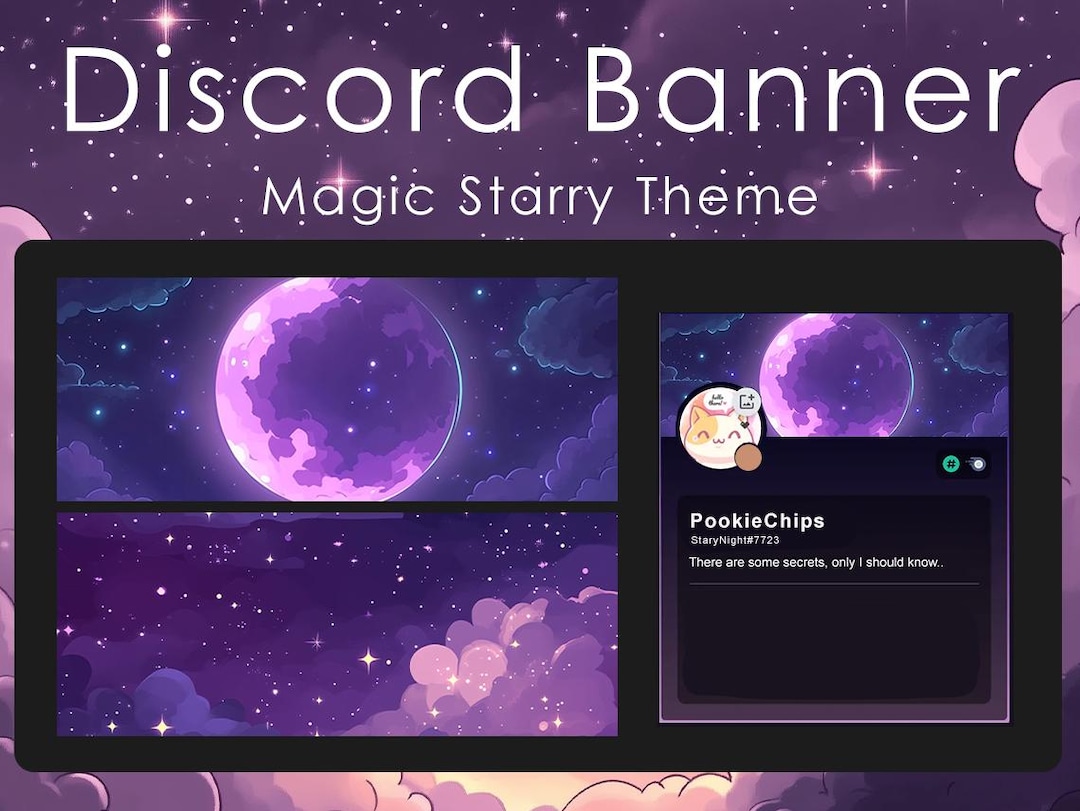 Discord Banner | Profile Banner | Stars | Moons Theme | Galaxy ...