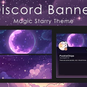 Discord Banner | Profile Banner | Stars | Moons Theme | Galaxy ...