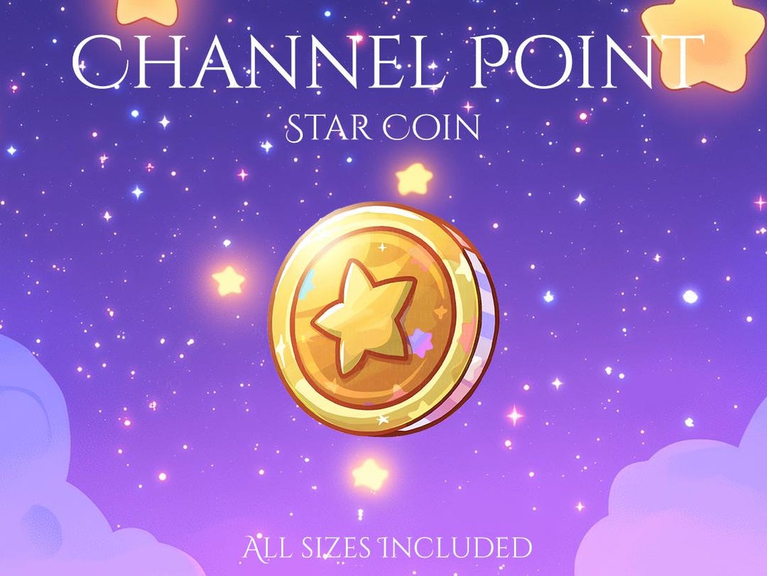 Star Coin Channel Point | Twitch Channel Point Icon | Twitch Emotes ...
