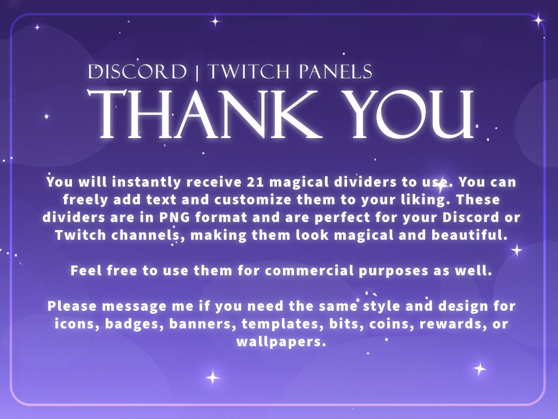 Discord Dividers | Cloudy Night | Twitch Panels | Dividers | Banners ...