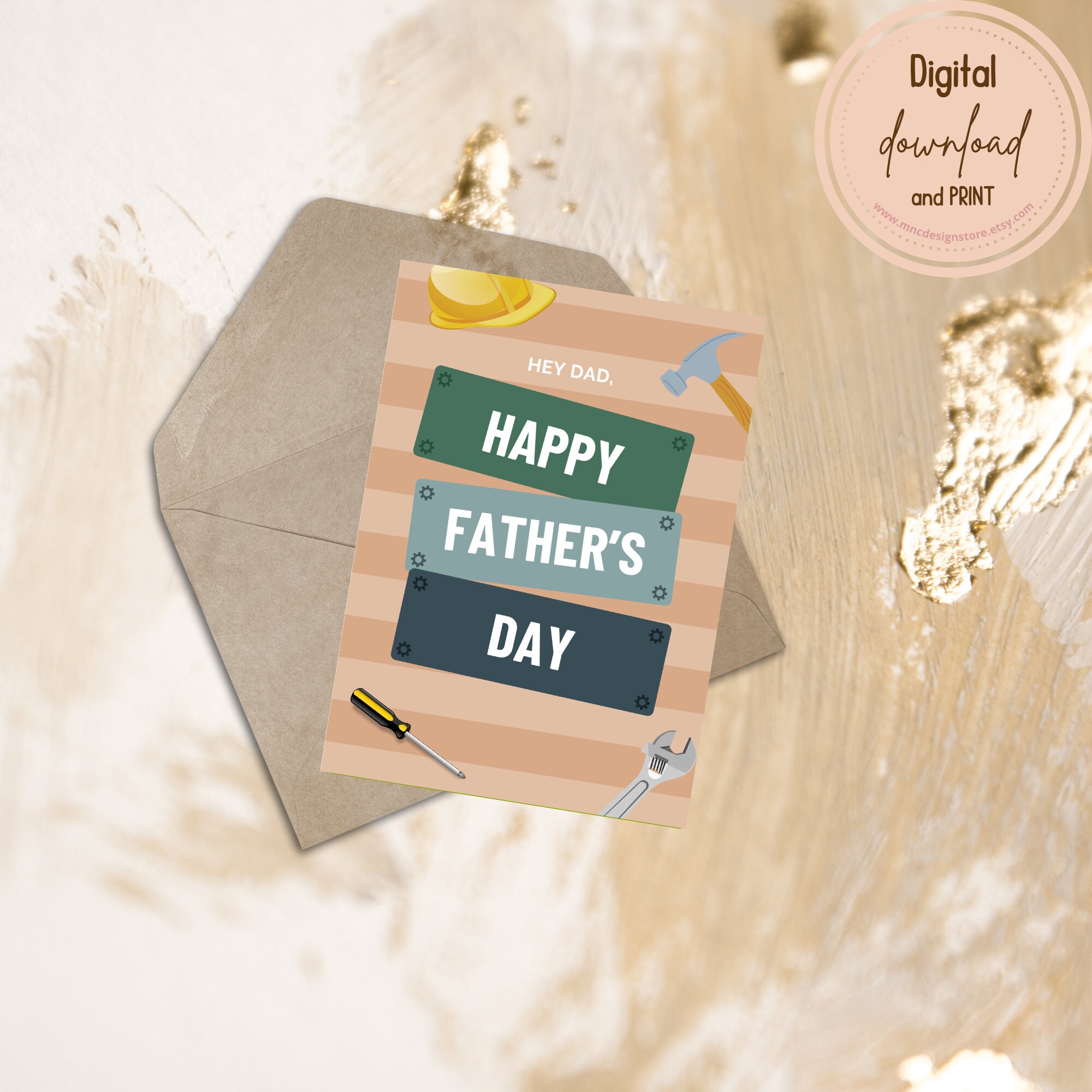 Downloadable Father's Day Card, Printable Card, Happy Father's Day ...