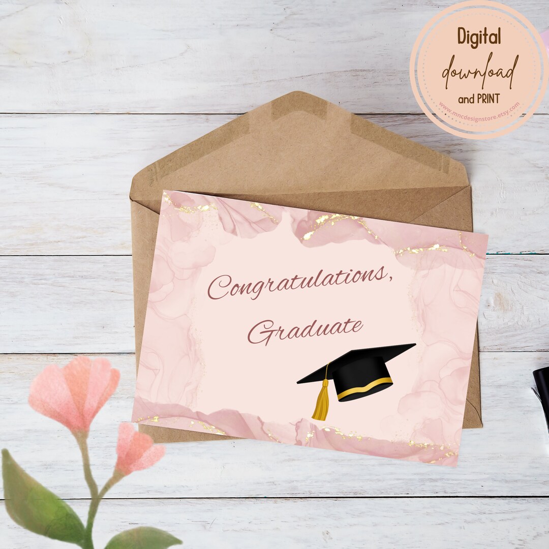 Graduation Celebration Card, Congratulations Graduate, Congratulations ...