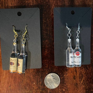 Liquor Bottle Earrings - Etsy