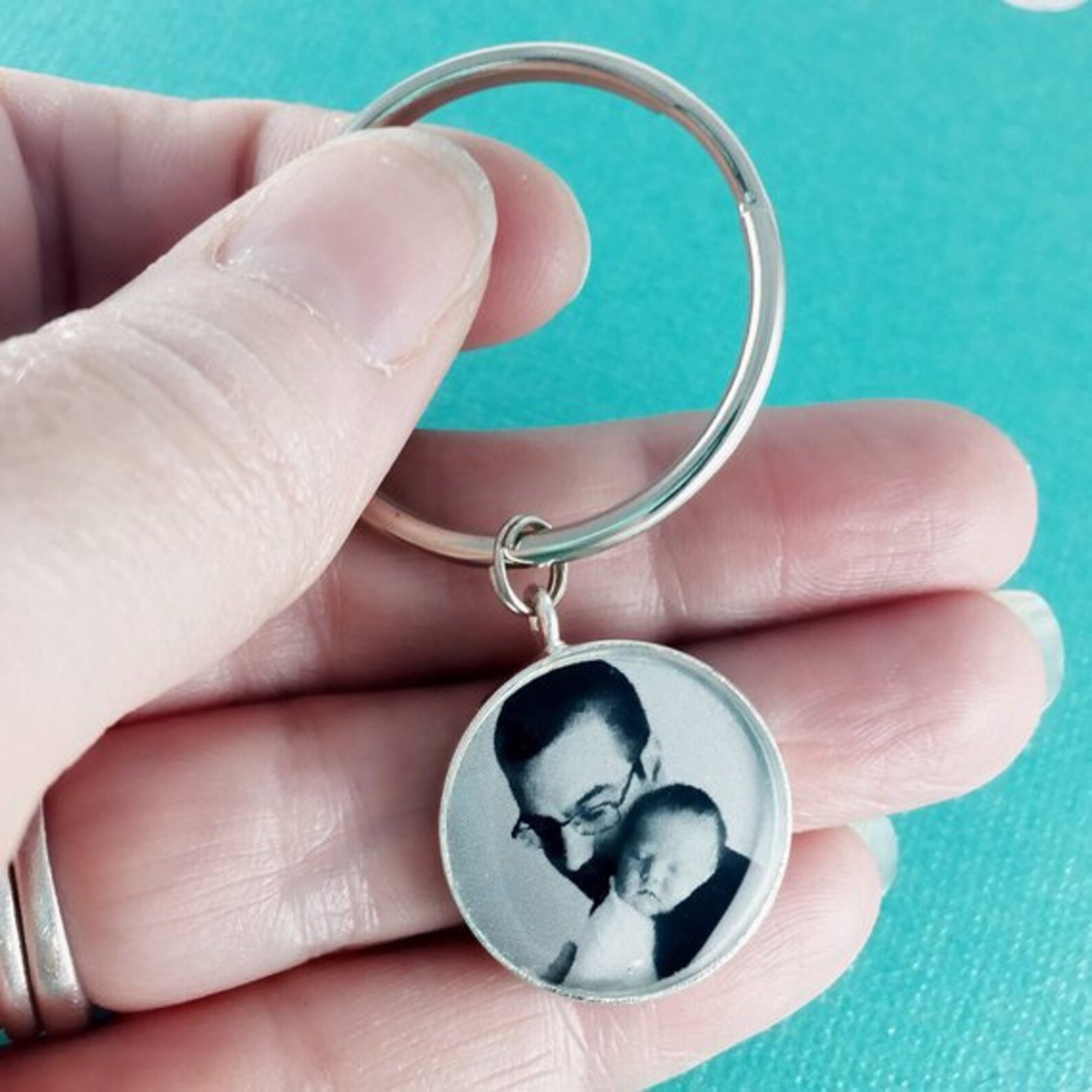Photo Keychain Custom Gifts Custom Keychain Photo - Etsy