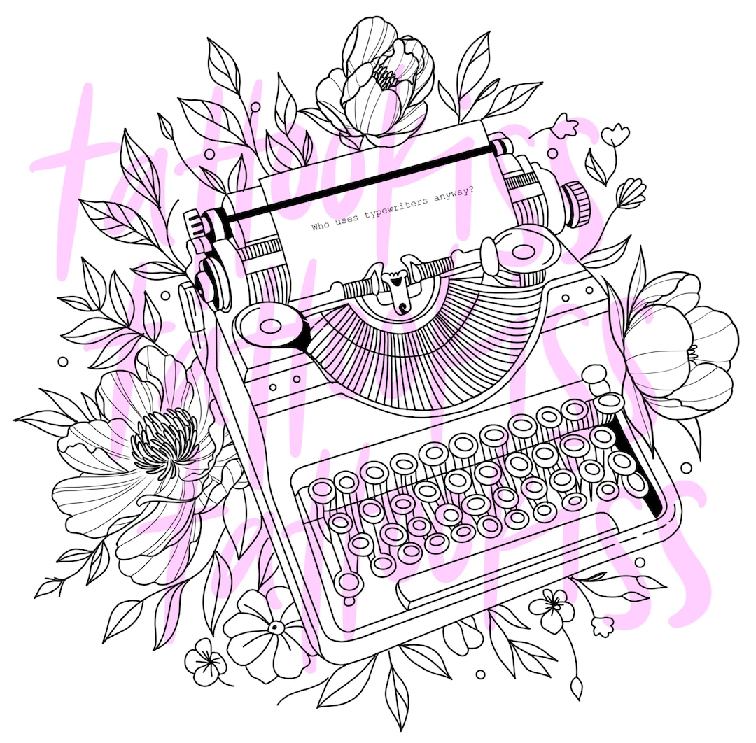 Who Uses Typewriters Anyway? TTPD Tattoo Idea Minimalist Fine Line - Etsy