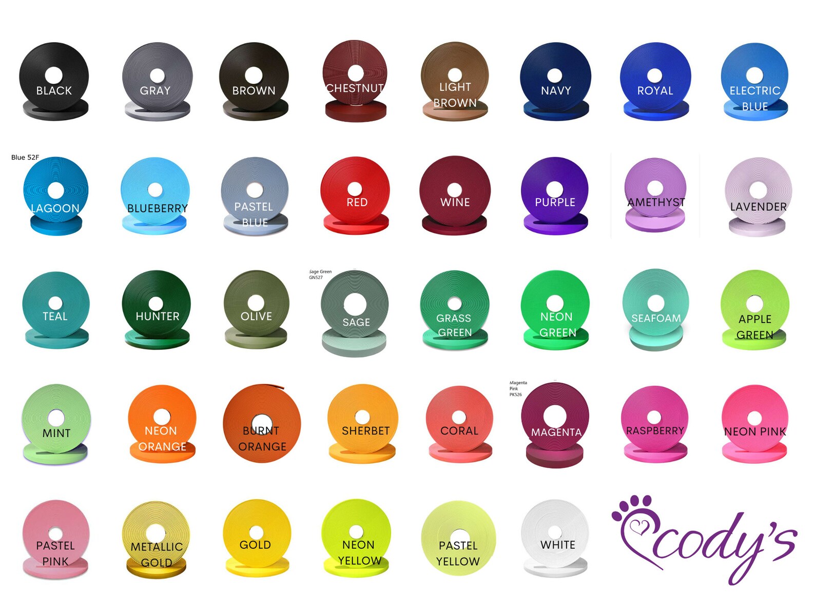 Biothane Tab or Bringsel Pick Your Color 1/2 Wide Heavy - Etsy