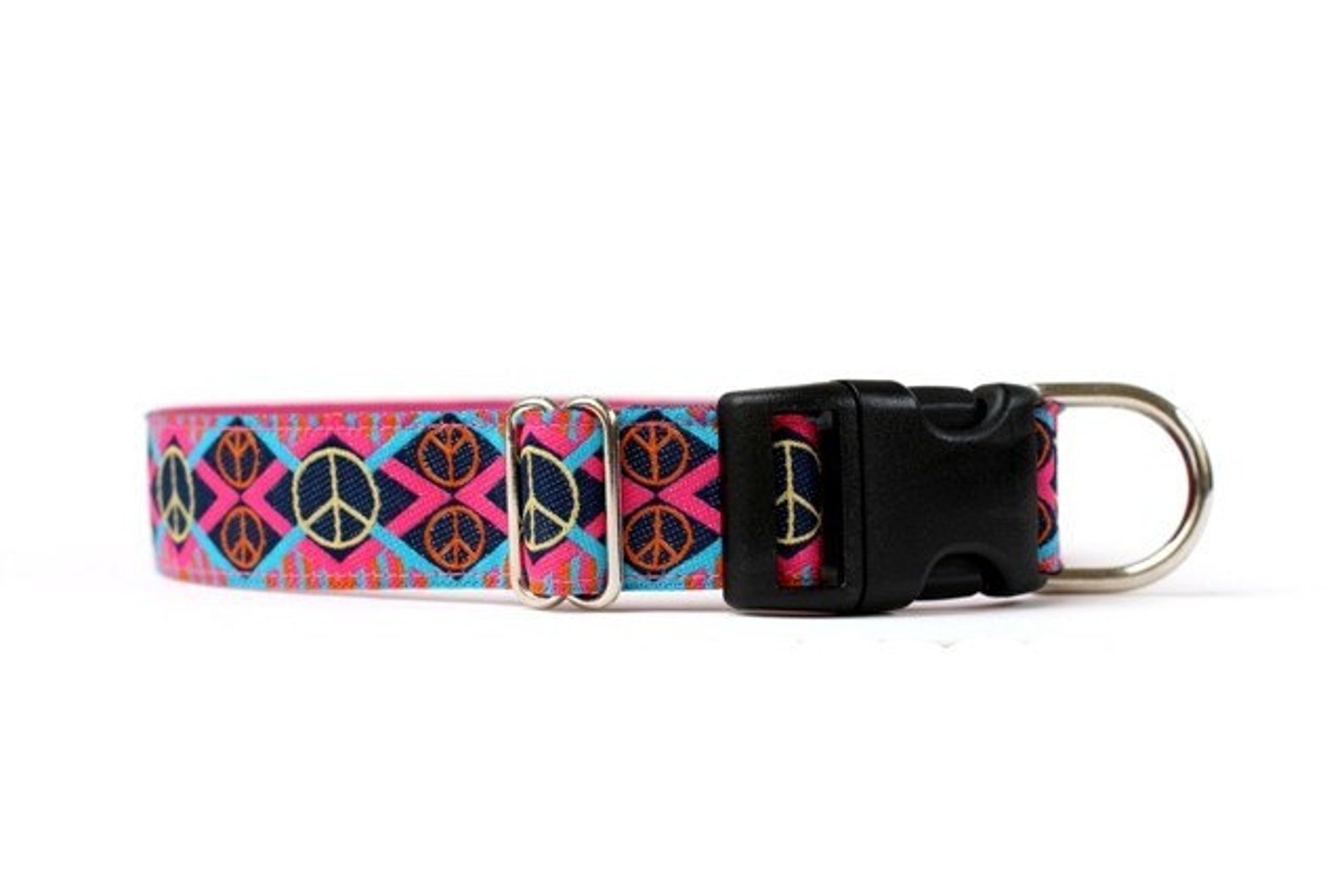 1 Inch Wide Dog Collar With Adjustable Buckle or Martingale in Give ...