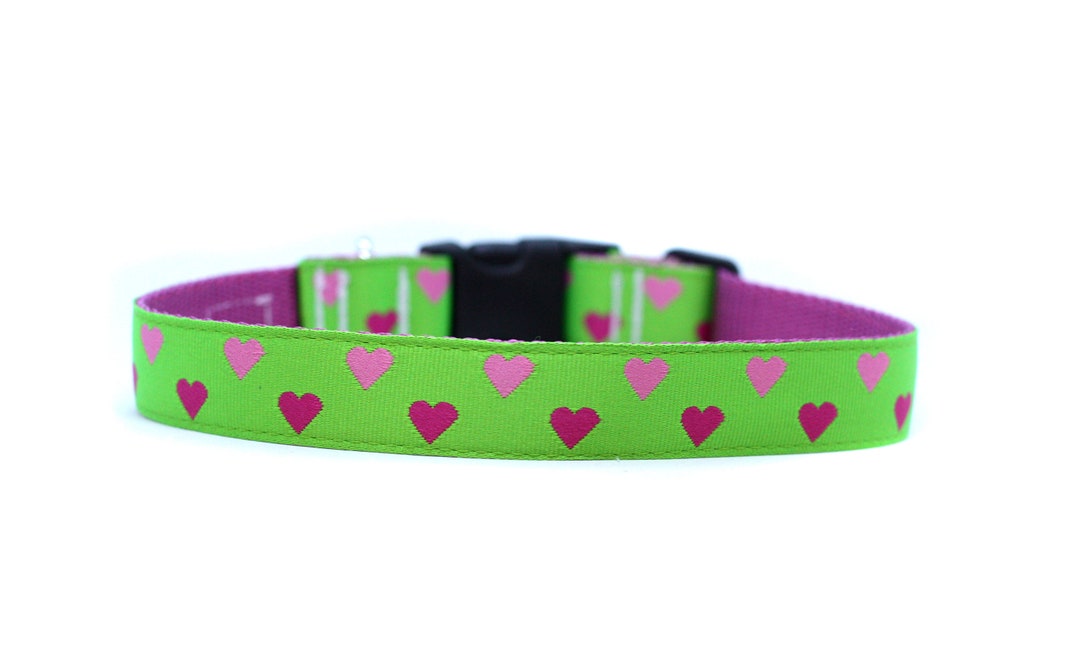 1 Inch Wide Dog Collar With Adjustable Buckle or Martingale in Sweet ...