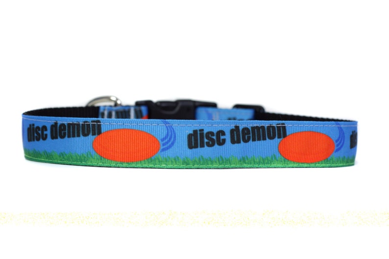 Disc Demon Dog Sport 1 Inch Wide Dog Collar With Adjustable | Etsy
