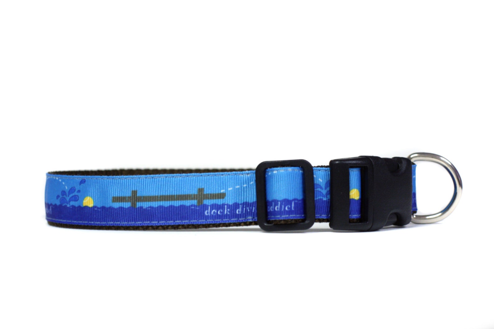 Dock Diving Addict Dog Sport 1 Inch Wide Dog Collar With Adjustable ...