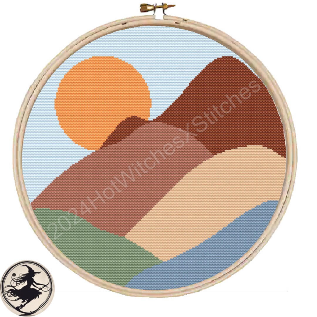 Sun Over Hills Digital PDF Patterns - Etsy