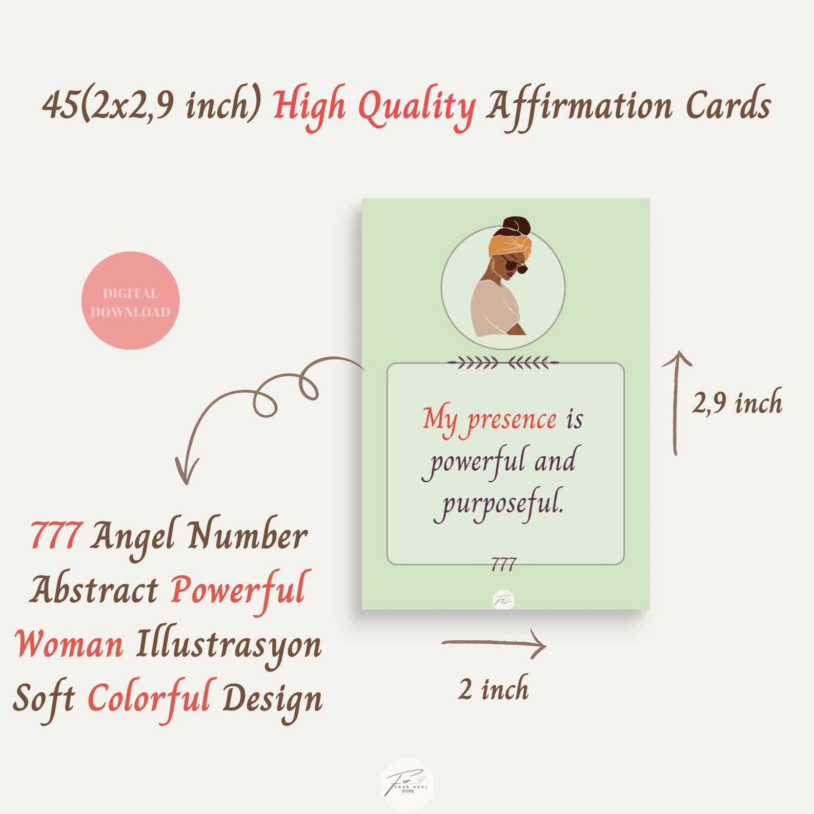 Self Worth Affirmation Cards, Self Esteem Affirmation Cards,spiritual ...