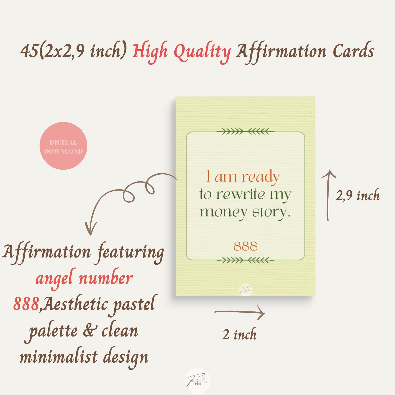 Money Affirmation Cards,angel Number Cards 888,affirmation Cards ...