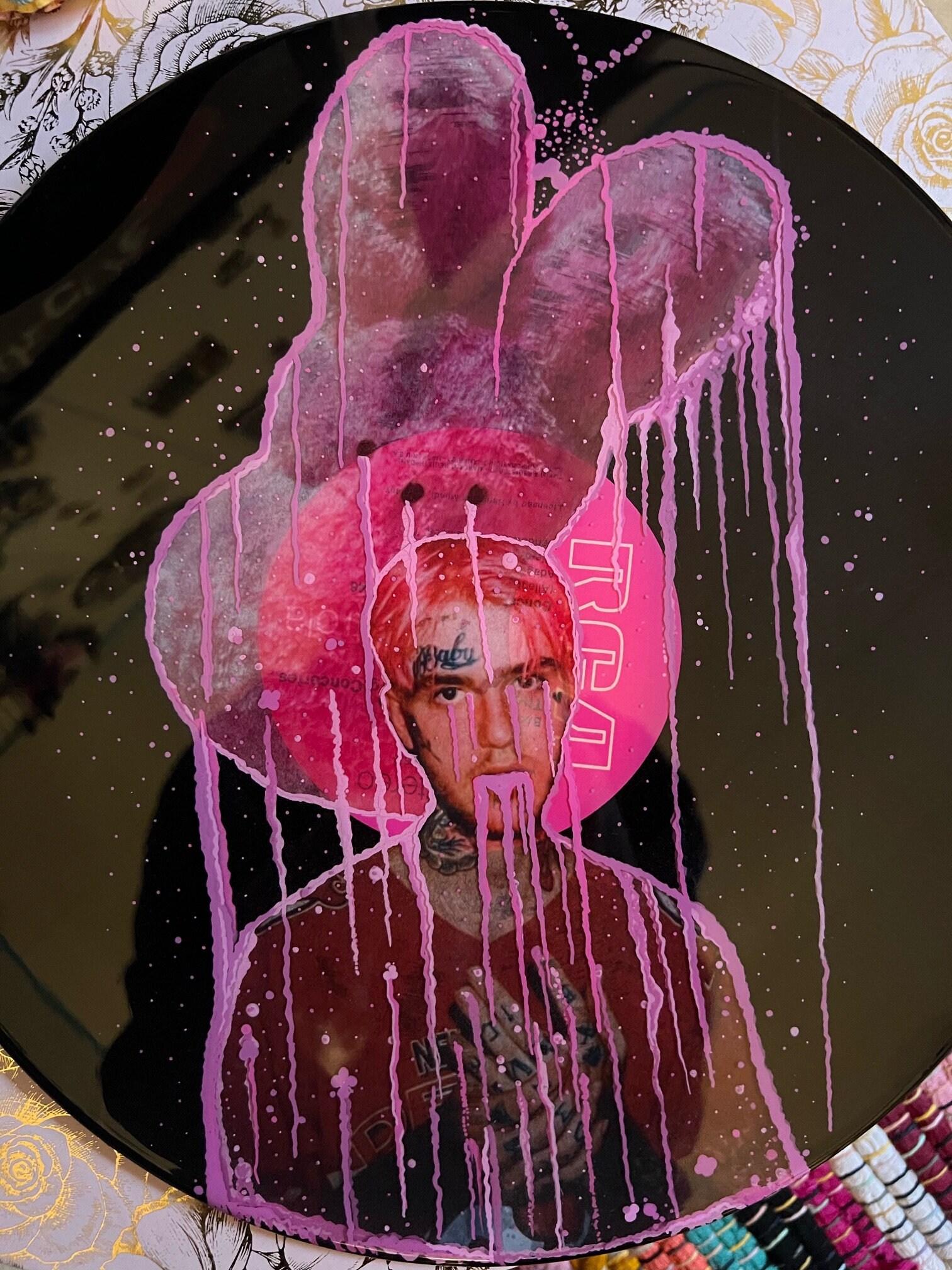 Lil Peep, Lil Peep Art, Vinyl Art, Vinyl, Epoxy Resin, Wall Decor ...