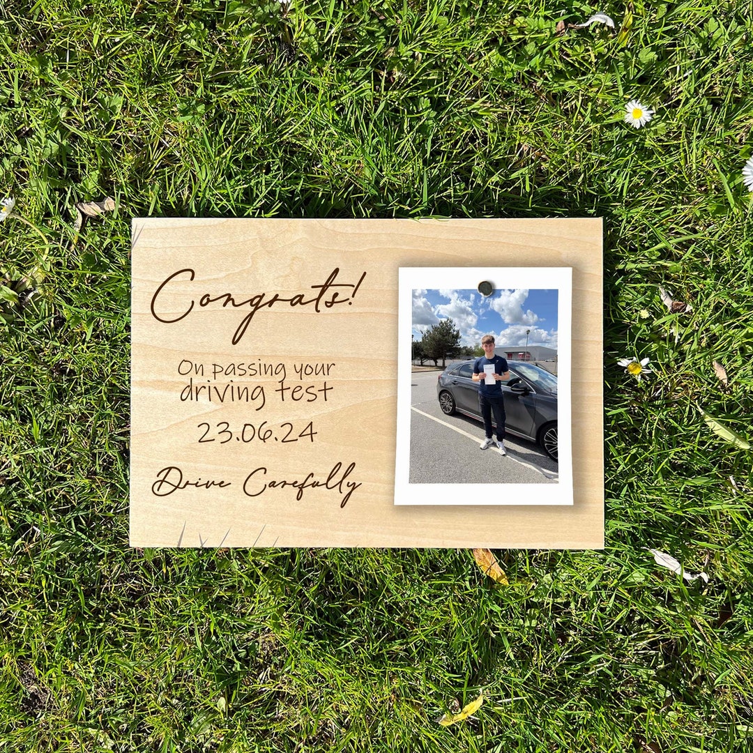 Congrats on Passing Your Driving Test New Driver Picture Frame, Just ...