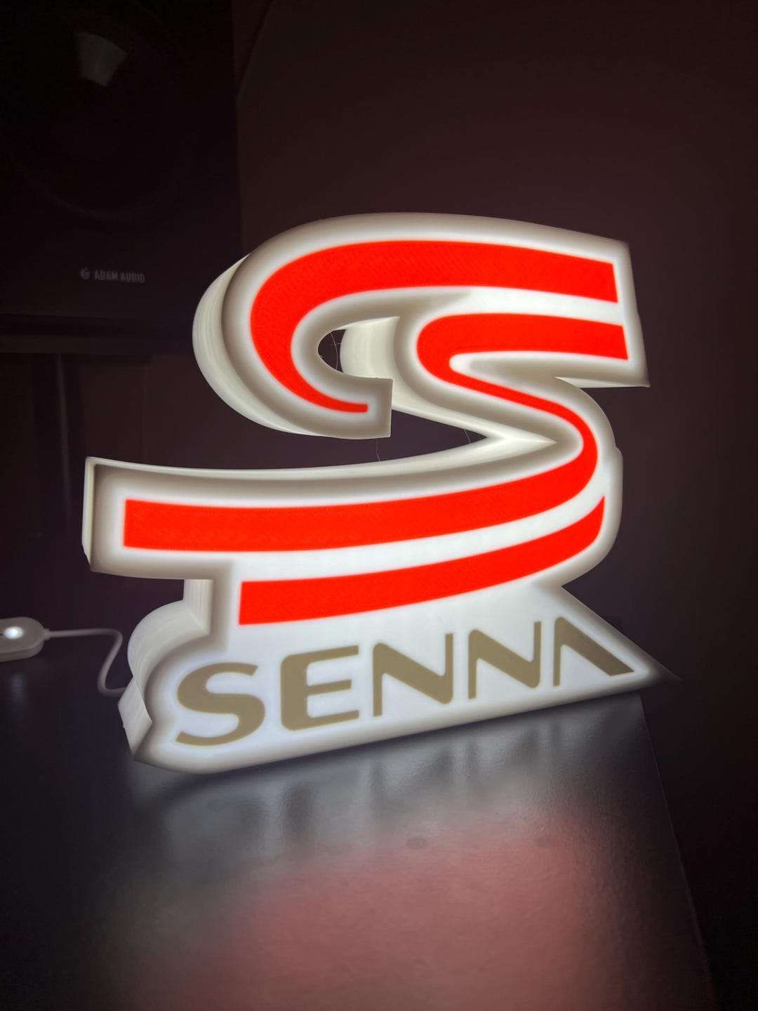 Ayrton Senna "s" - Led Lamp - Etsy
