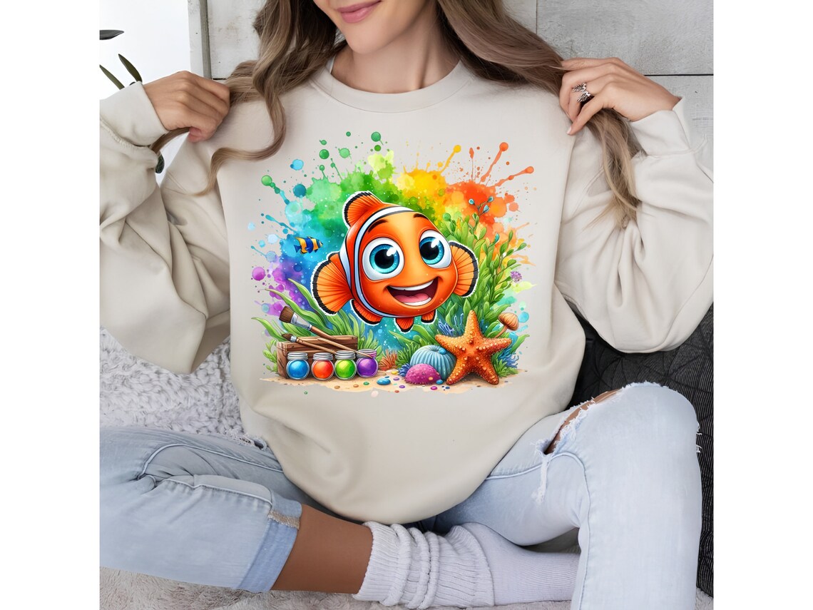 3 Png Finding Nemo, Finding Nemo Splash and Watercolor Digital Design ...