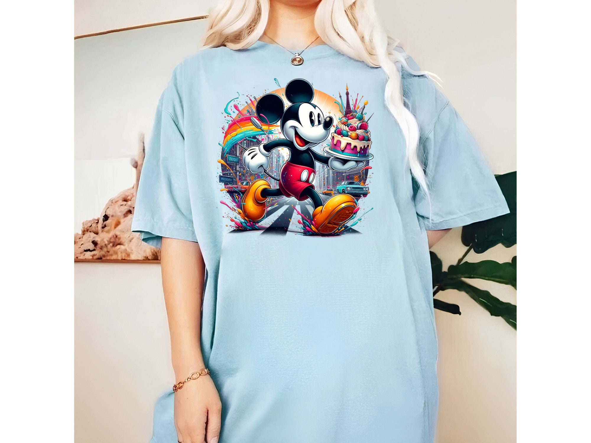 3 Png Mickey Mouse Splash and Watercolor Digital Design Png File ...