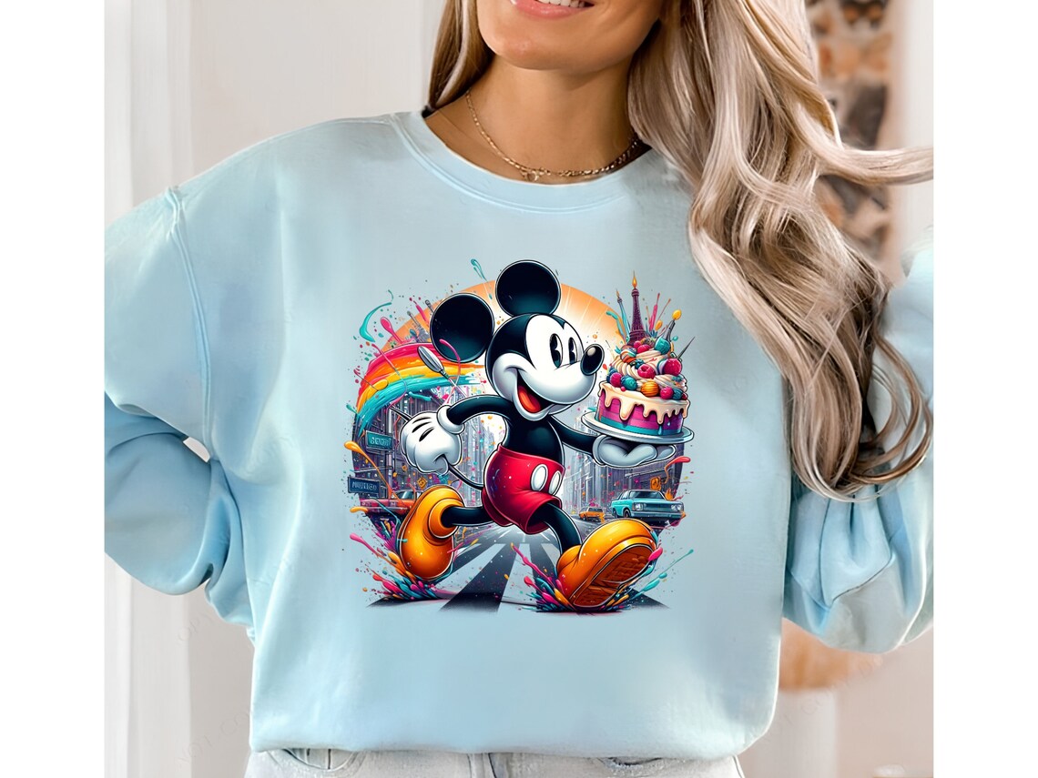 3 Png Mickey Mouse Splash and Watercolor Digital Design Png File ...