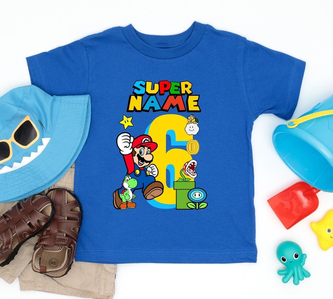 Custom Mario Shirt, Super Mario Birthday Shirt, Super Mario Family ...