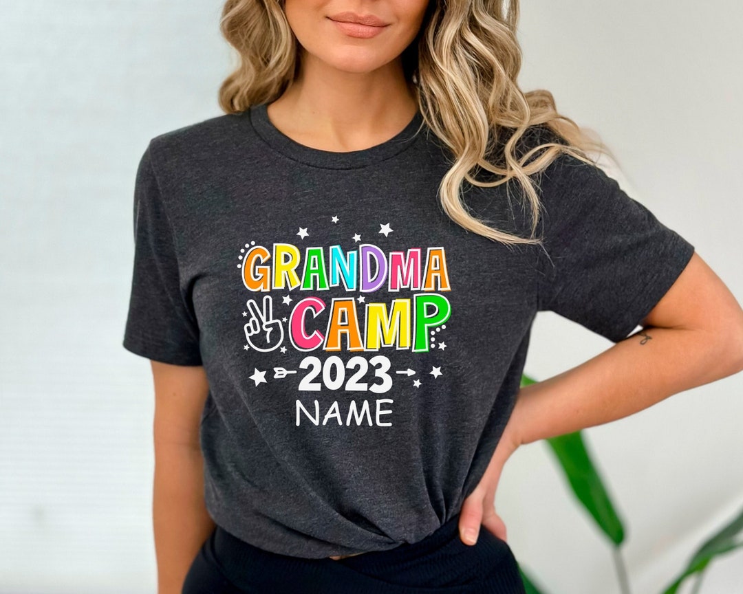 Personalized Camp Shirt, Summer Camp 2024, Summer Camp, Grandkids Shirt, Grandma Tshirt, Summer ...