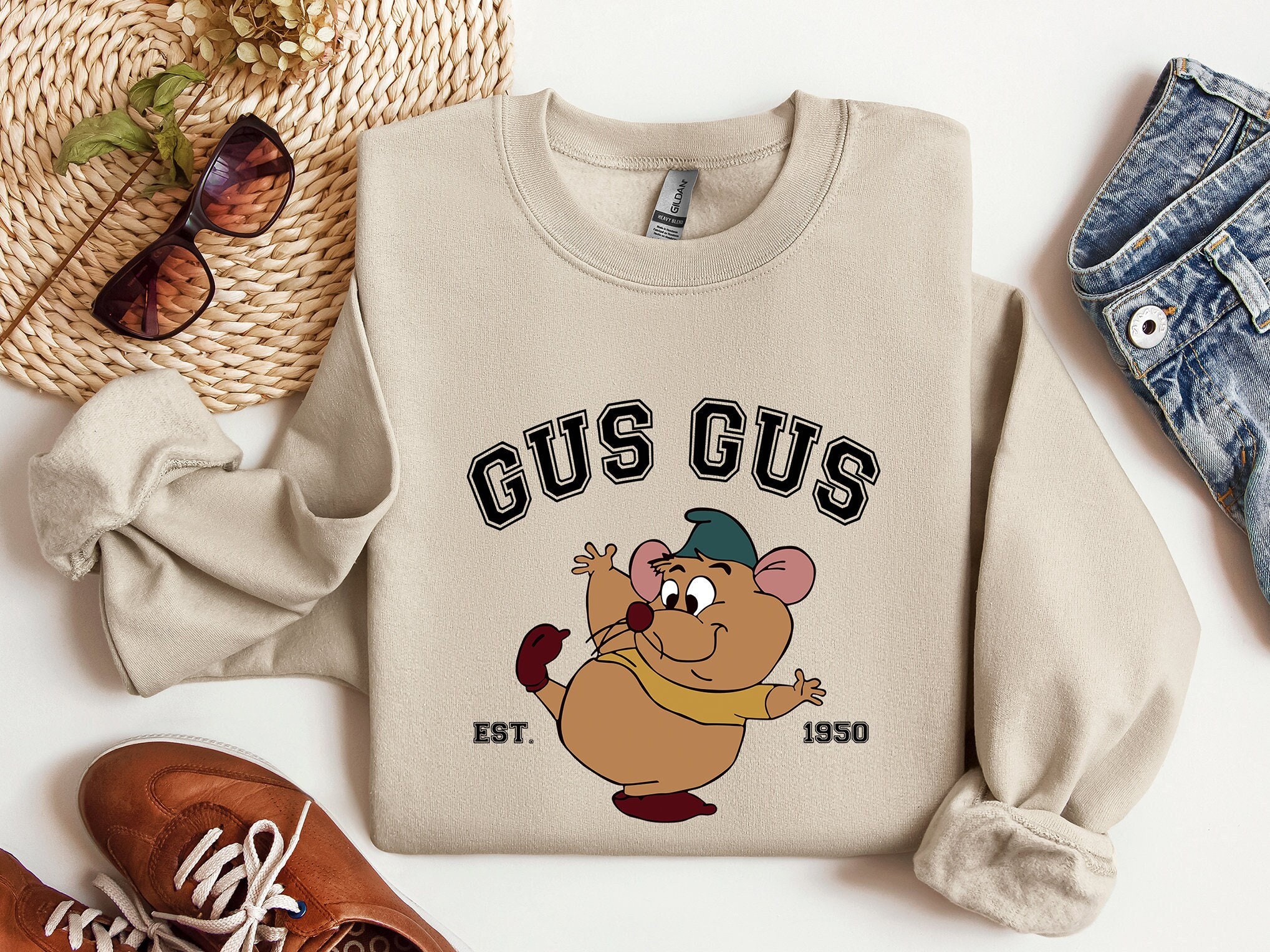 Disney Gus Gus Sweatshirt, Gus Gus Love, Disneyland Shirt,mouse Magic ...