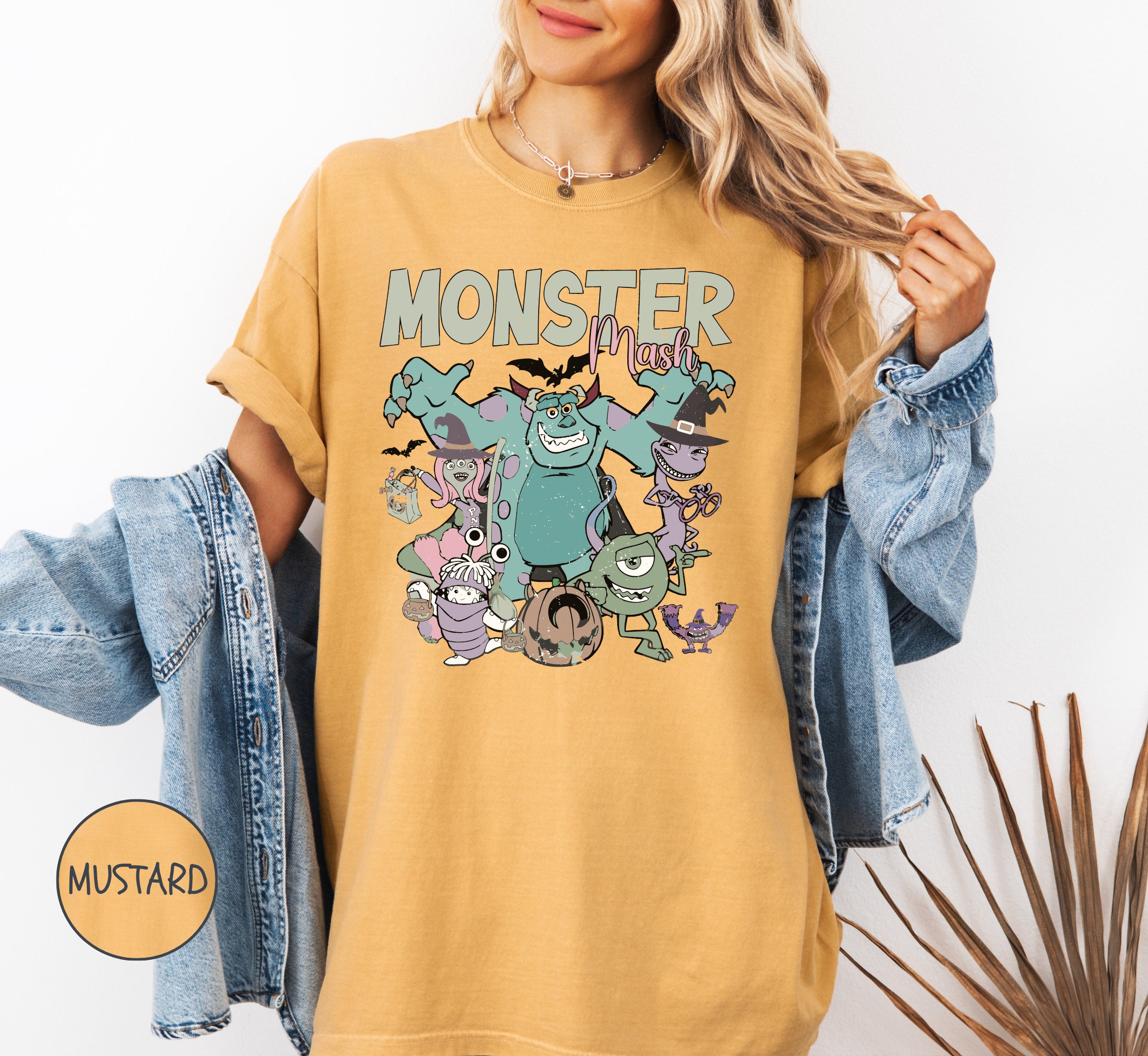 Retro Monster Mash Tshirt, Halloween Comfort Colors Shirt, Vintage ...