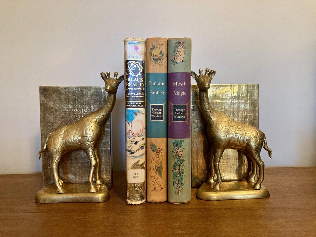 Vintage Brass Giraffe Bookends. Rare, Mid-century, 1960s - Etsy