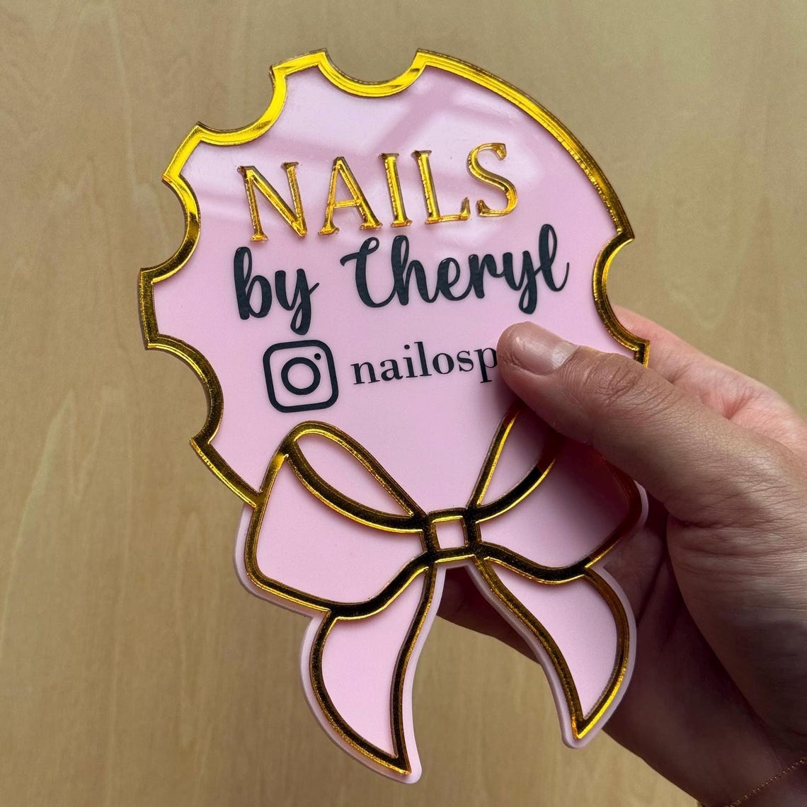 Nail Tech Prop With Bow - Nailfie for Photoshoot Model Jelly Gel Nail ...