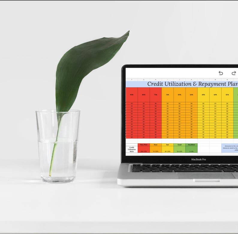 Credit Card Utilization & Repayment Calculator | Excel and Google ...