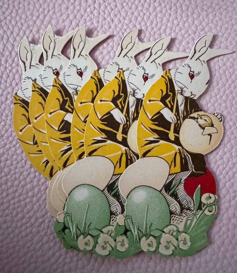 Antique Vintage Dennison Easter Rabbit Cut Outs - Etsy