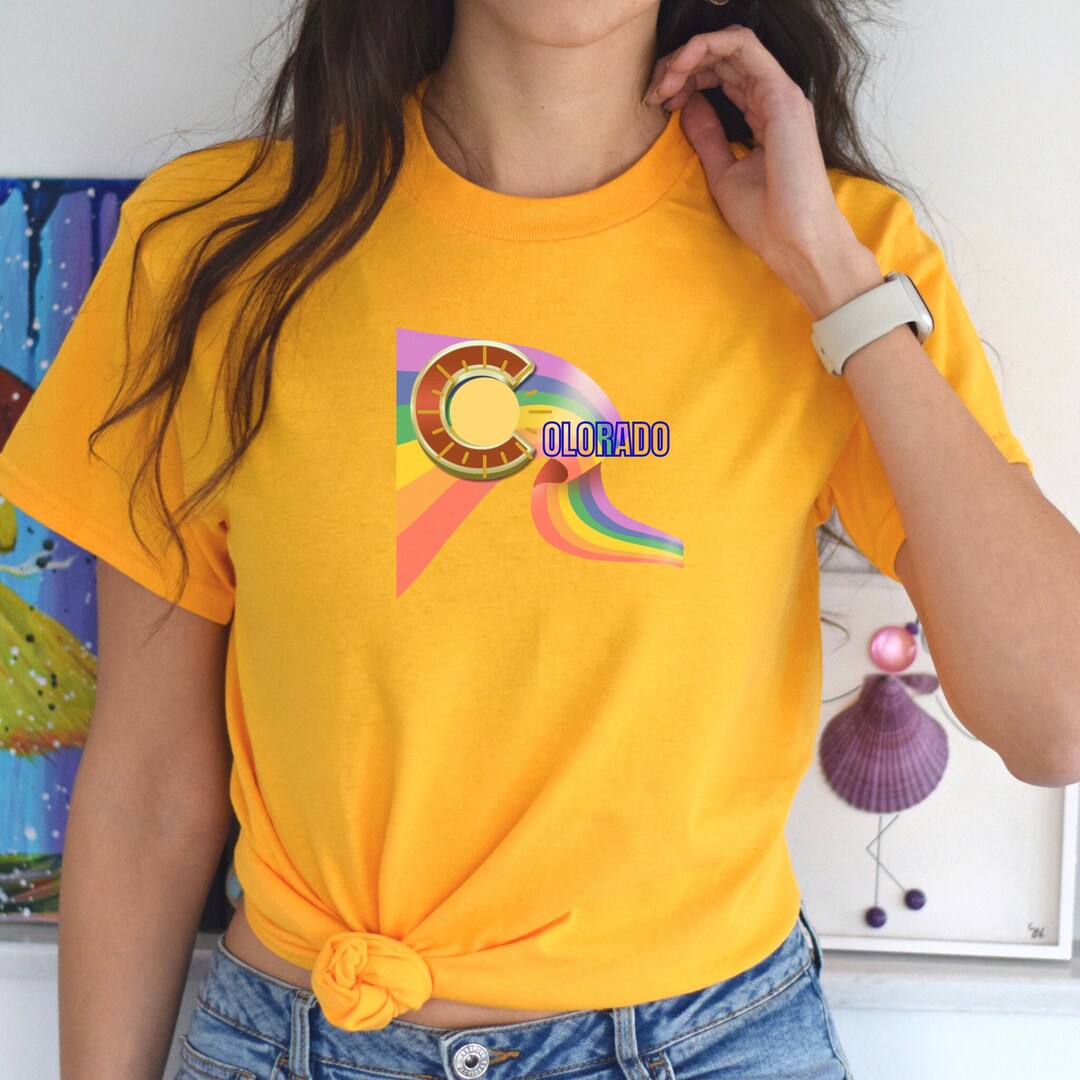 Colorado Pride Month Tee, LGTBQ Gay Pride Shirt, Unisex Heavy Cotton T ...