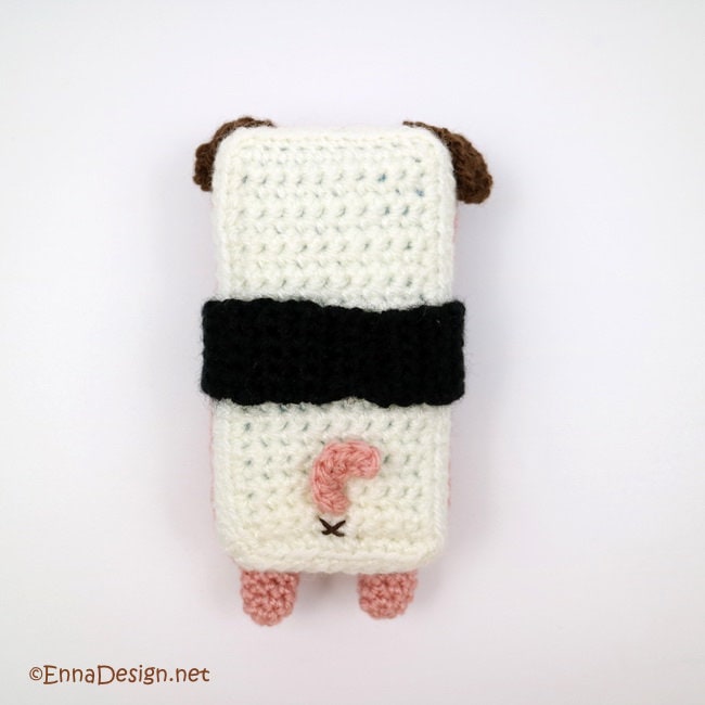 PDF Amigurumi Crochet Pattern - Pug Spam Musubi Tissue Cozy - Tissue ...