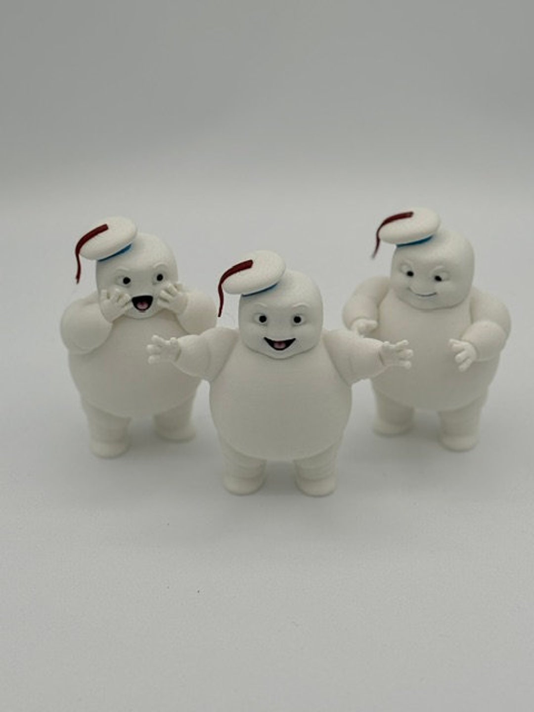 Adorable Ghostbusters Mini Stay Puft Marshmallow Men Figurines 3 ...