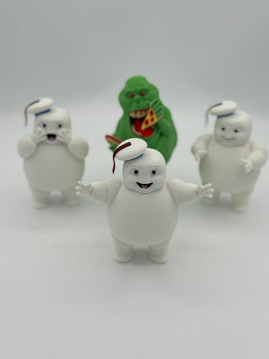 Mini Stay Puft Marshmallow Men, Handmade Fan Art, 3D Printed Figures ...