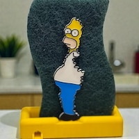 Homer Simpson Washing up Sponge Holder. - Etsy