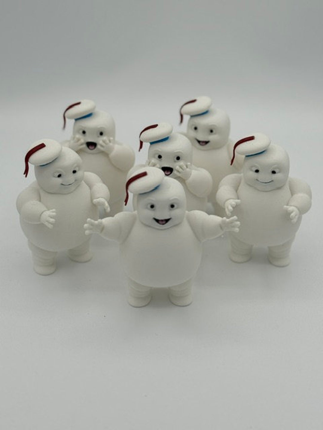 12 Adorable Ghostbusters Mini Stay Puft Marshmallow Men Figurines ...