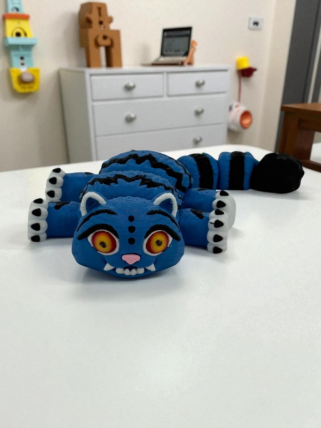 Tiger Fidget Toy, Flexible Articulated Kpop Figure (6-inch Collectible ...