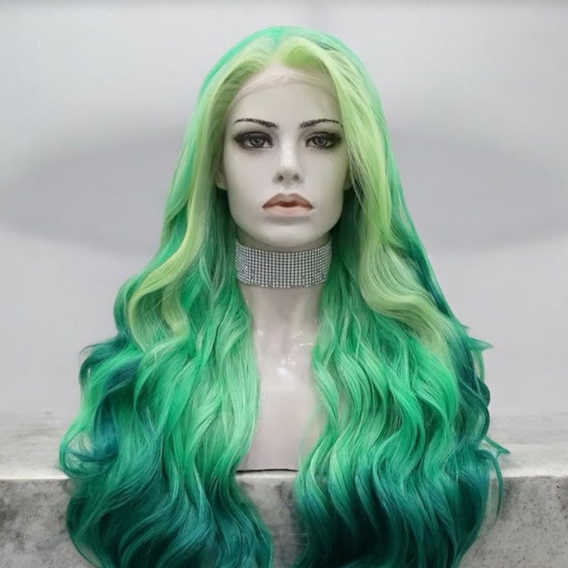 Green Wigs - Etsy