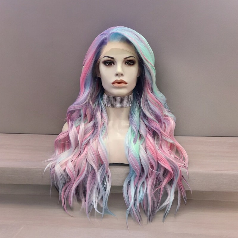 Colorful Wig - Etsy
