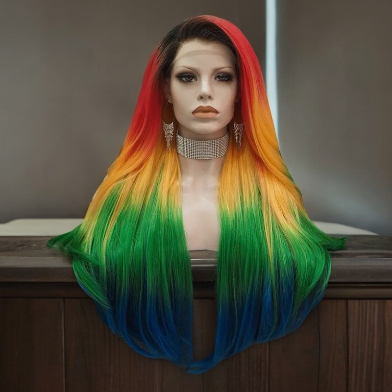 Colorful Wig - Etsy