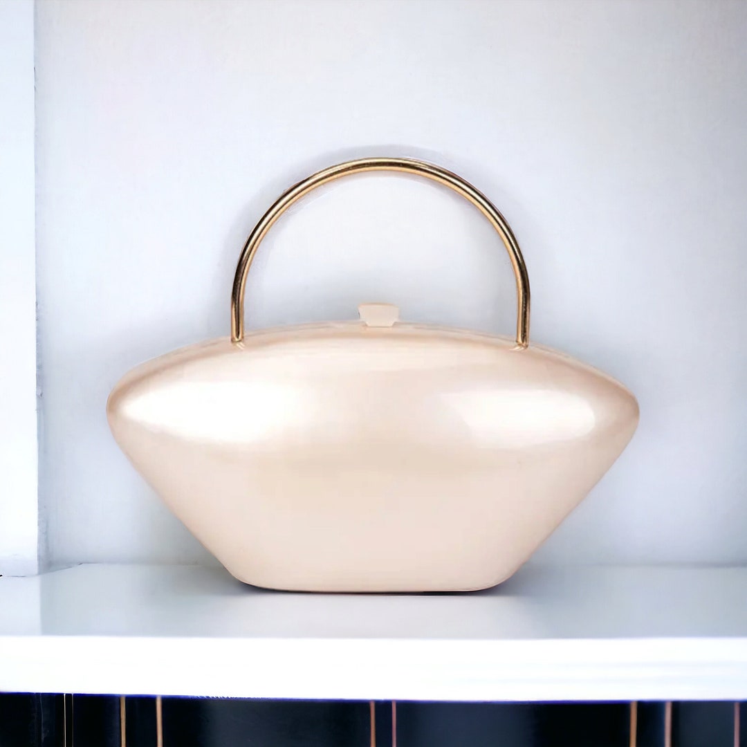 White Luxury Elegant Acrylic Clutch Bag / Wedding Clutch / Bridesmaid ...