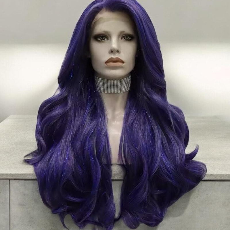 Purple Wig - Etsy