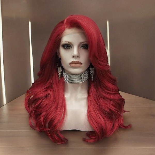 Red Wigs - Etsy