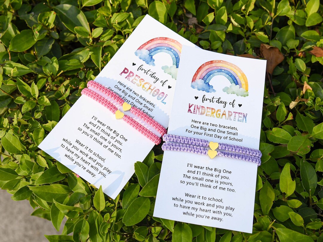 First Day of Kindergarten, Back to School Gifts,mom and Me Bracelets ...