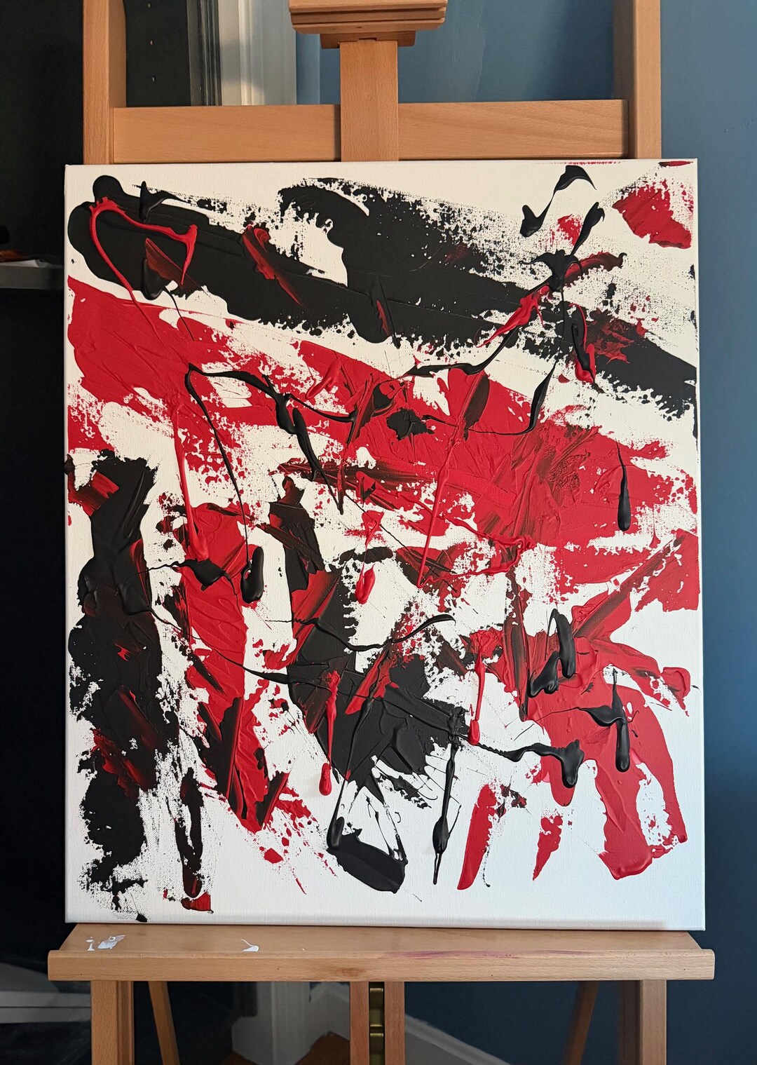 Acrylic Painting Titled "angst" - Etsy